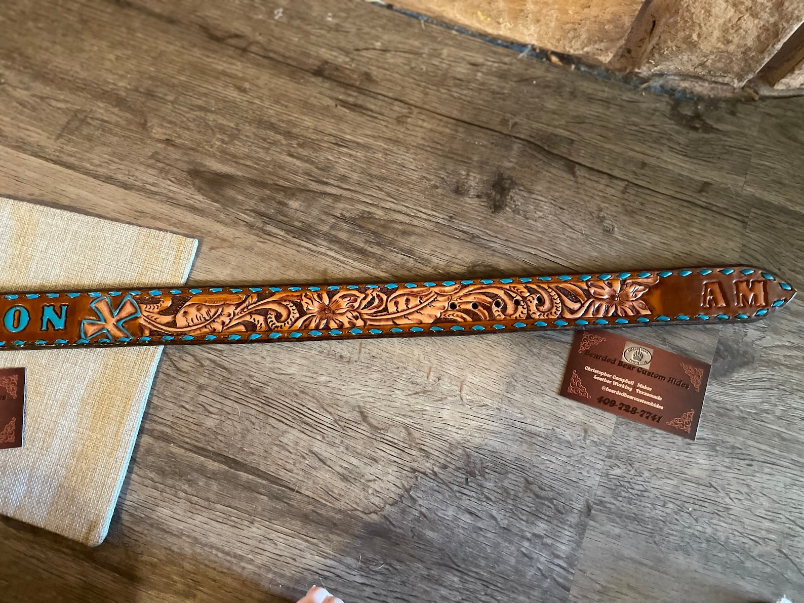 Hand Tooled Custom Leather Belt - Etsy