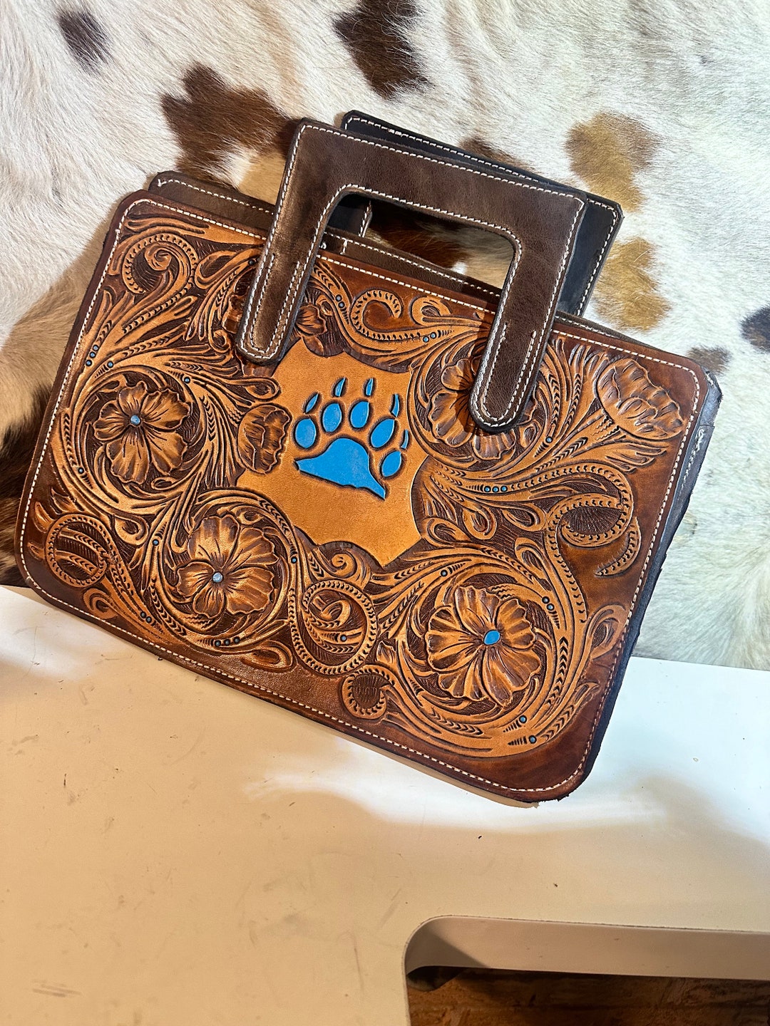 Custom Leather Briefcase - Etsy