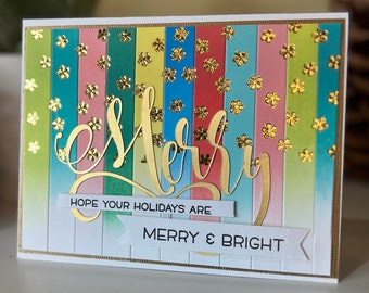 Merry Christmas Card - Etsy