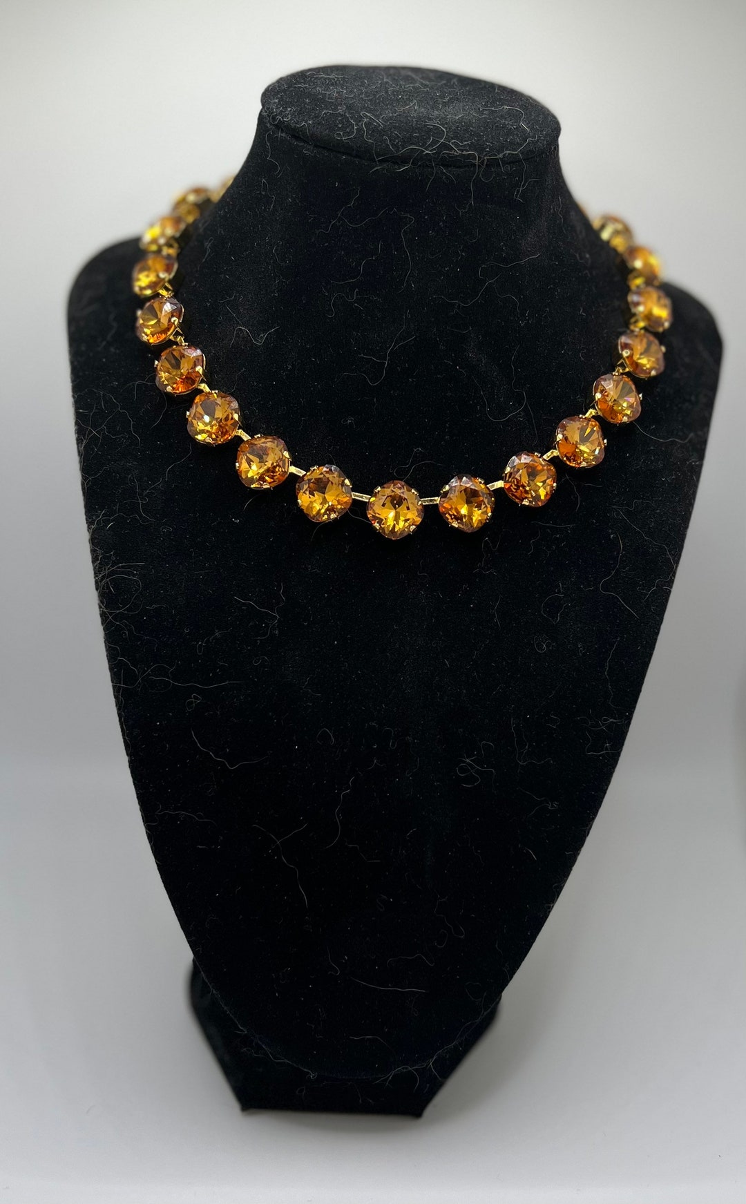 Anna Wintour Georgian Colette Style 12mm Cushion Cut Topaz Citrine ...