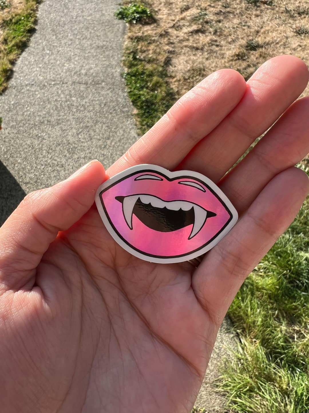 Vampire Fang Sticker! - Etsy