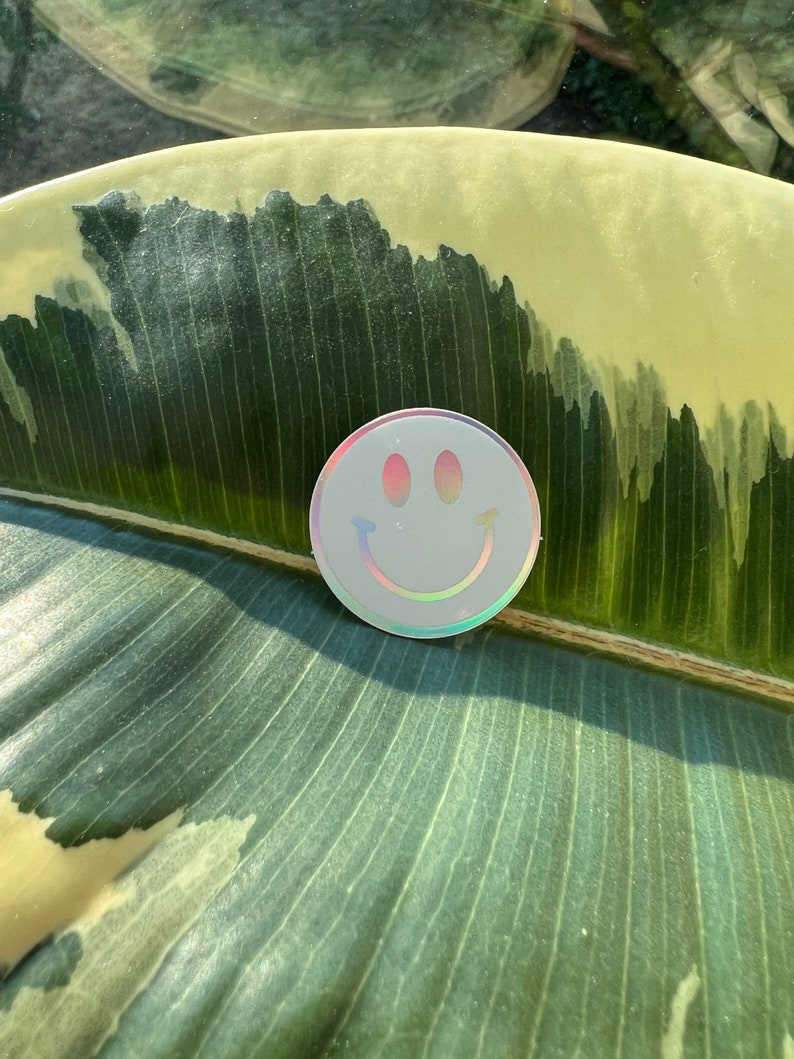 Smiley Face Sticker - Etsy