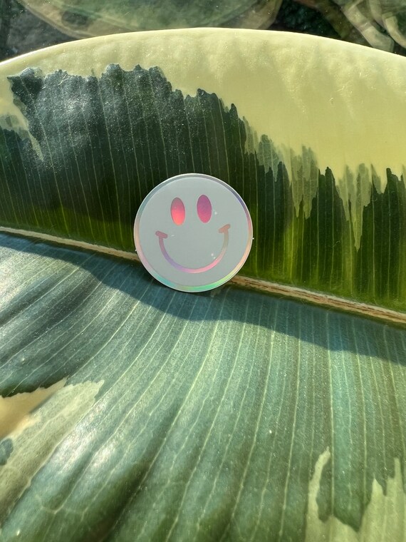 Smiley Face Sticker - Etsy