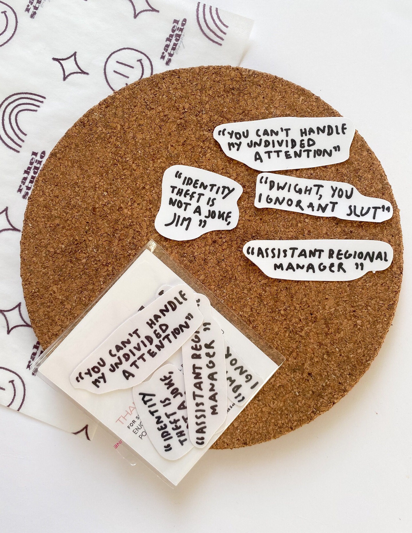 Office Sticker Pack 8 Pc Water Proof Glossy Vinyl Sticker Pack Laptop ...