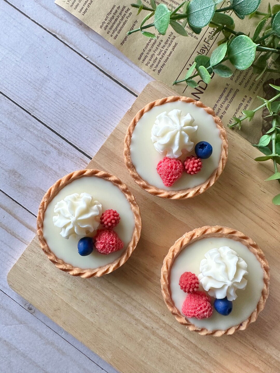 Berry Chantilly Tart Wax Melts | Food Shaped Soy Wax Melts for Warmer ...