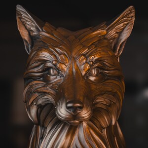 Red Fox-bronze Sculpture - Etsy