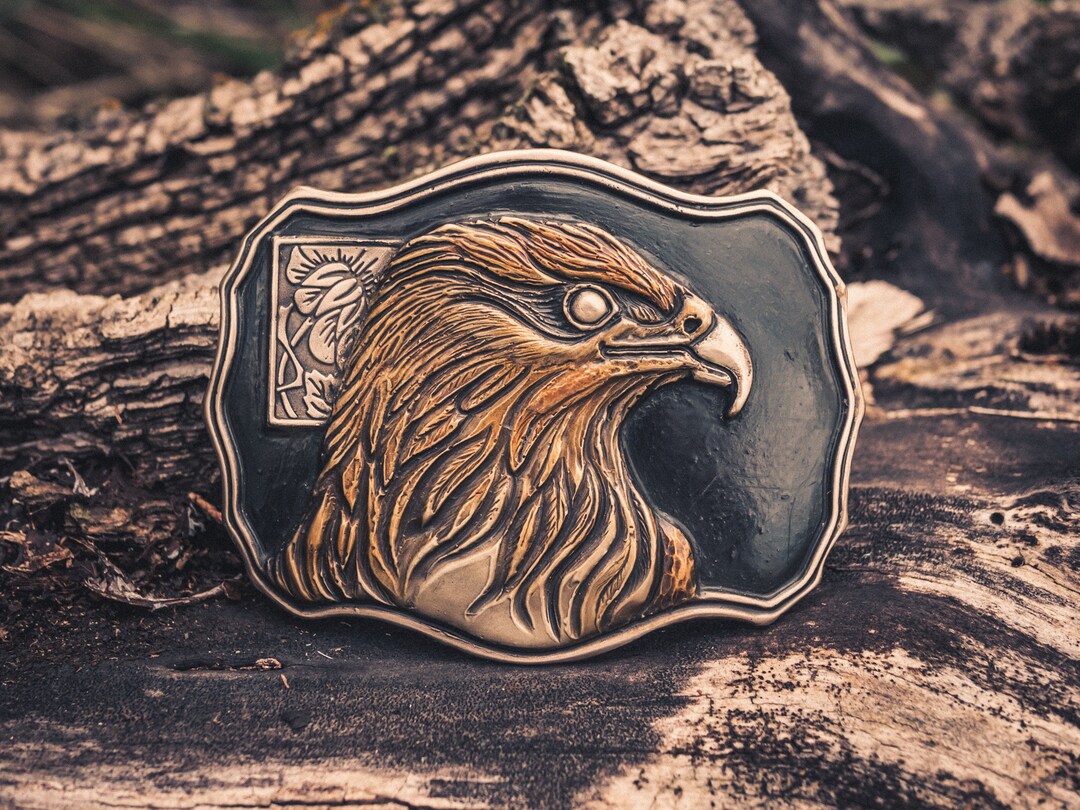 Hawk-bronze Belt Buckle - Etsy