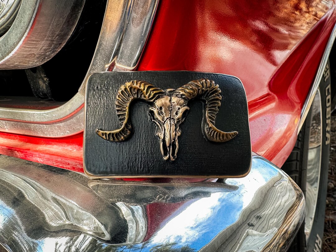 Ram Skull - Bronze Belt Buckle - Etsy