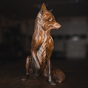 Red Fox-bronze Sculpture - Etsy