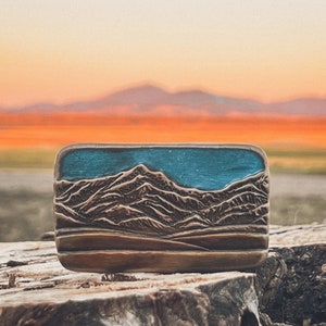 Bridger Mountain Range - Bronze Belt Buckle - Etsy