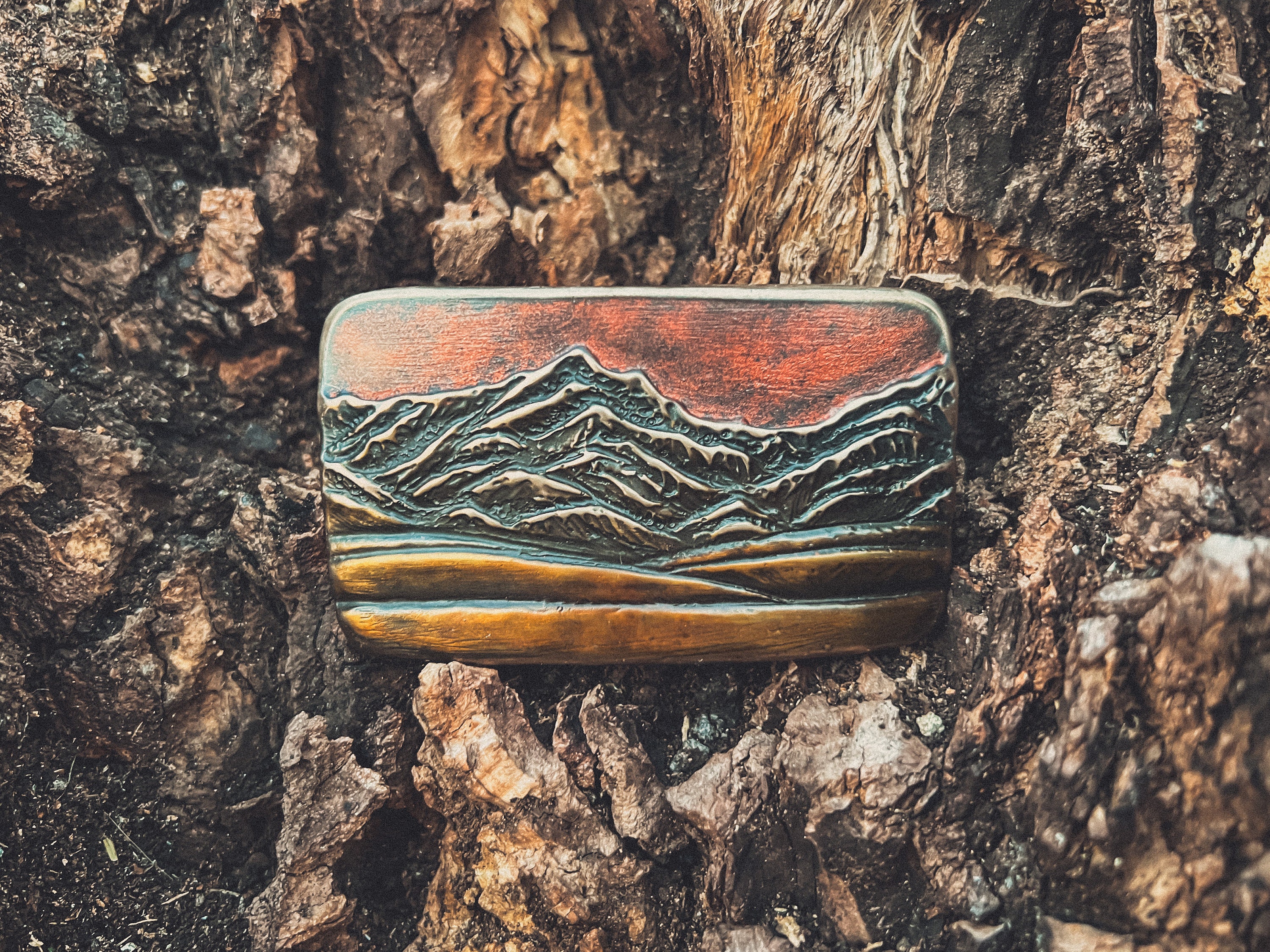 Bridger Mountain Range - Bronze Belt Buckle - Etsy