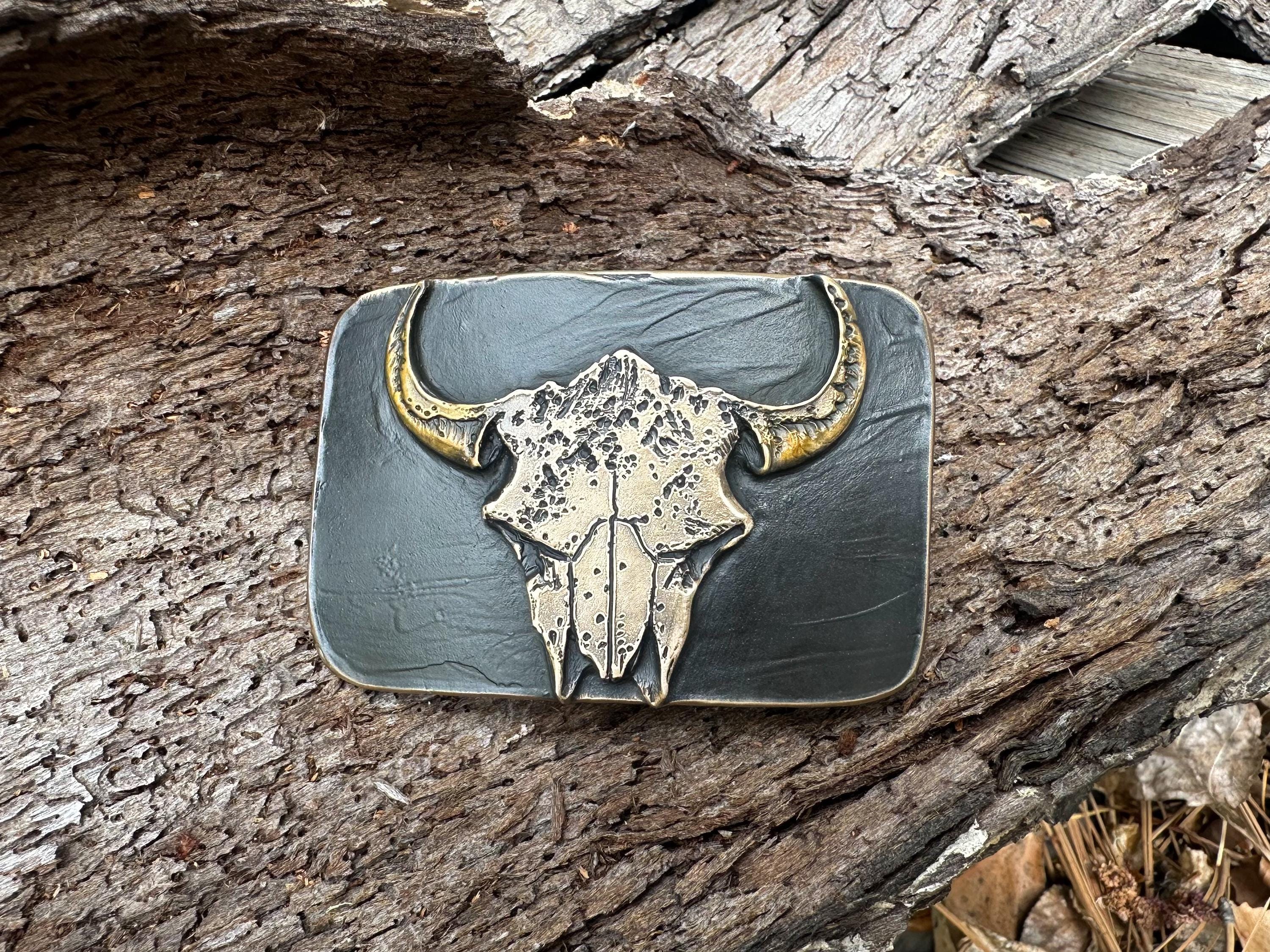 High Country Heritage - Bronze Bison Skull Belt Buckle - Etsy