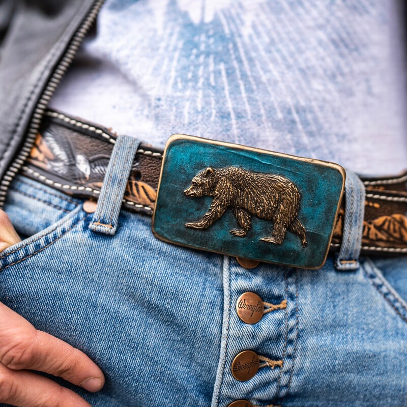 Bear Belt Buckle - Etsy