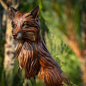 Red Fox-bronze Sculpture - Etsy