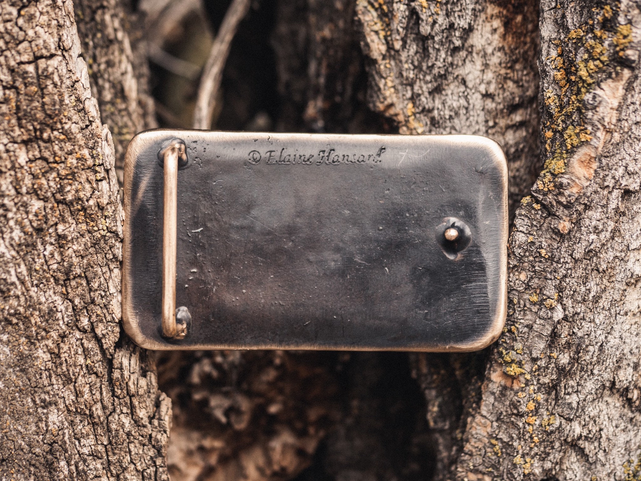 Lone Mountain-bronze Belt Buckle - Etsy