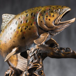 Brown Trout - Limited Edition Bronze Sculpture - Etsy