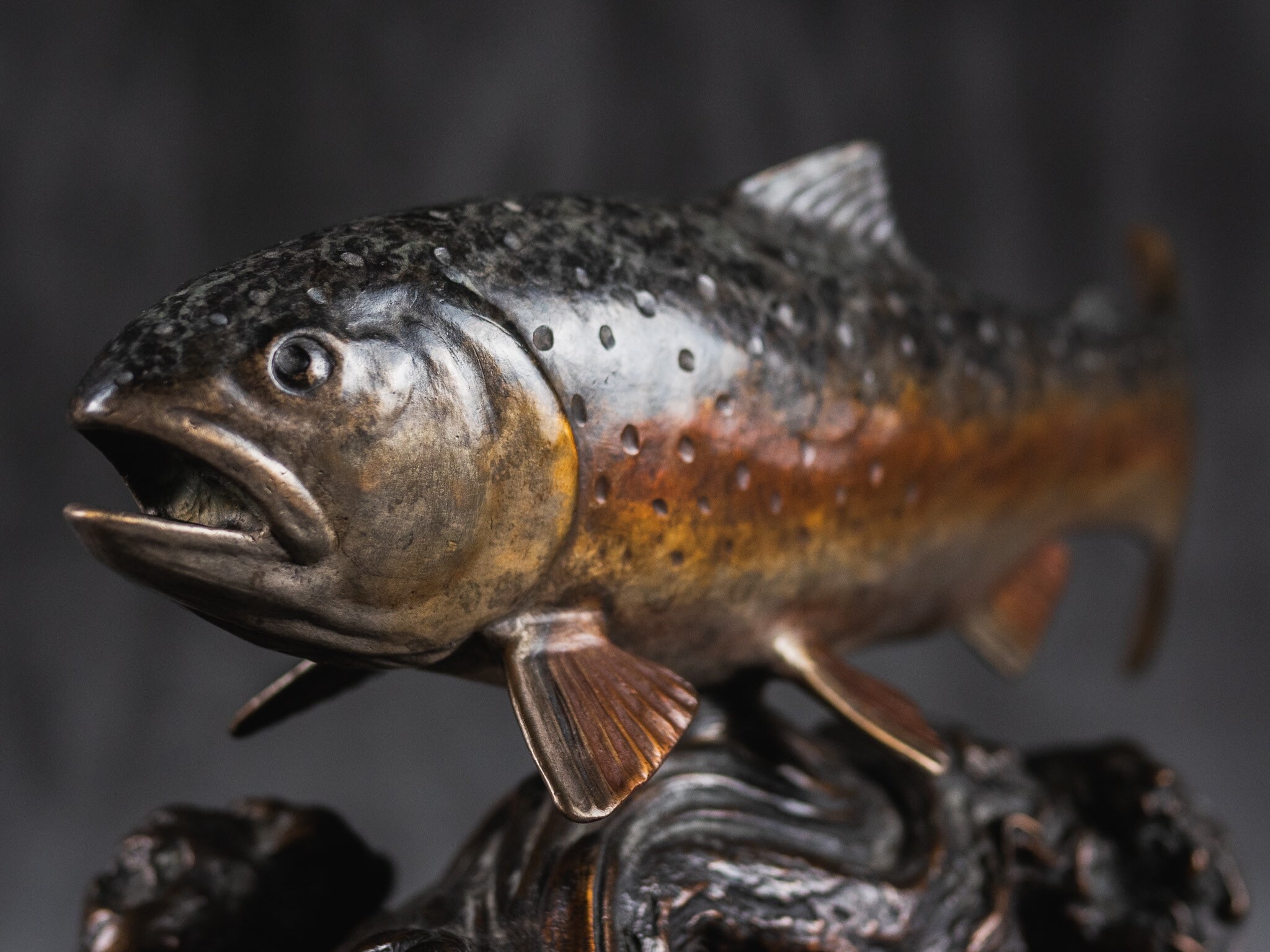 Trout Pair-bronze Sculpture - Etsy