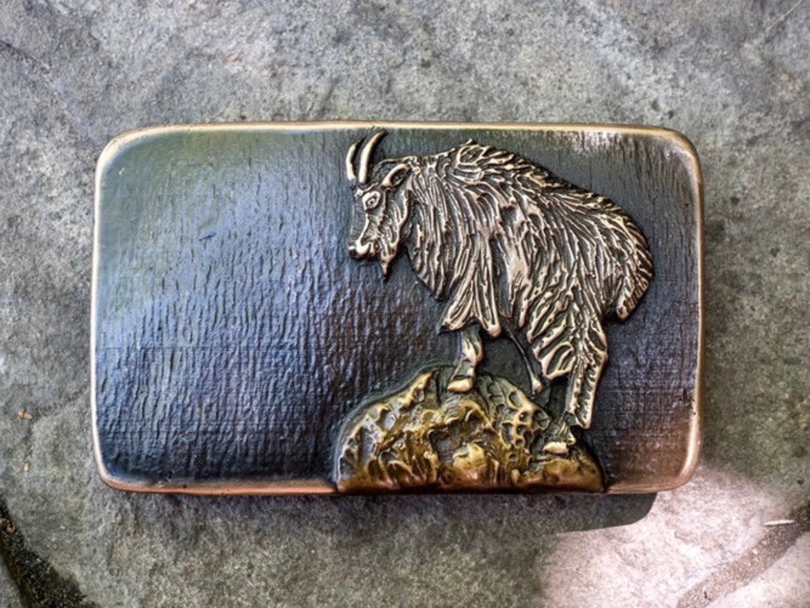 Mountain Goat Bronze Belt Buckle - Etsy