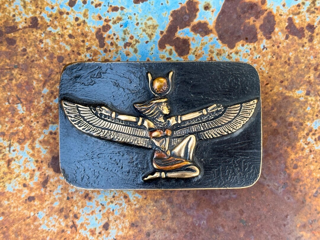 Isis - Bronze Belt Buckle - Etsy