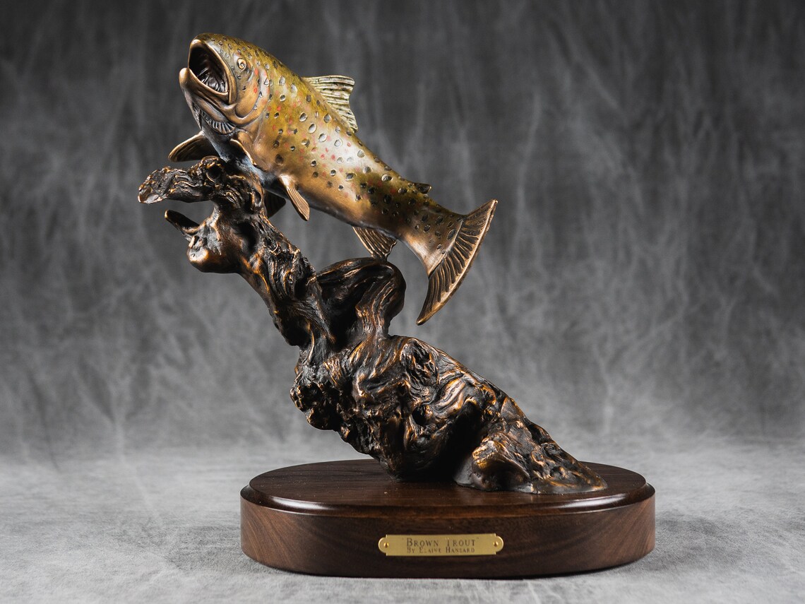 Brown Trout - Limited Edition Bronze Sculpture - Etsy