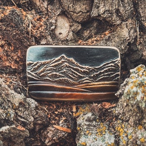 Bridger Mountain Range - Bronze Belt Buckle - Etsy
