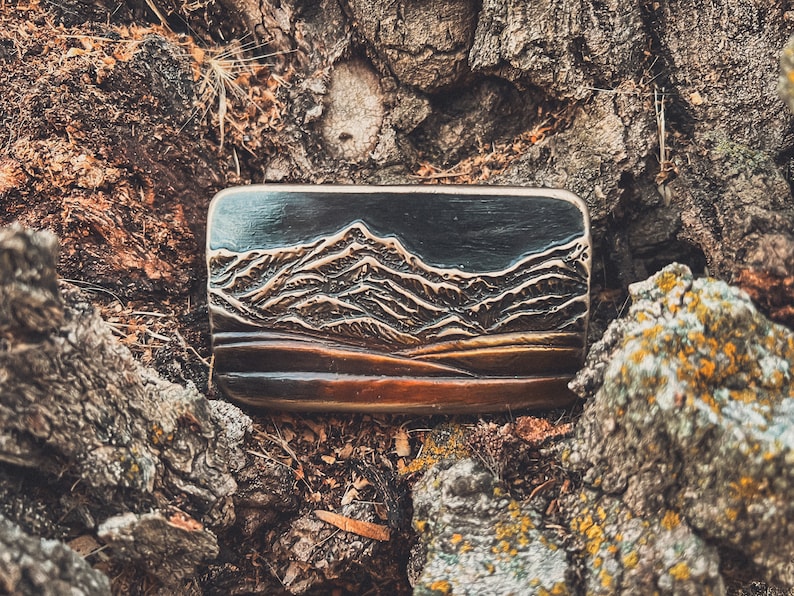 Bridger Mountain Range - Bronze Belt Buckle - Etsy