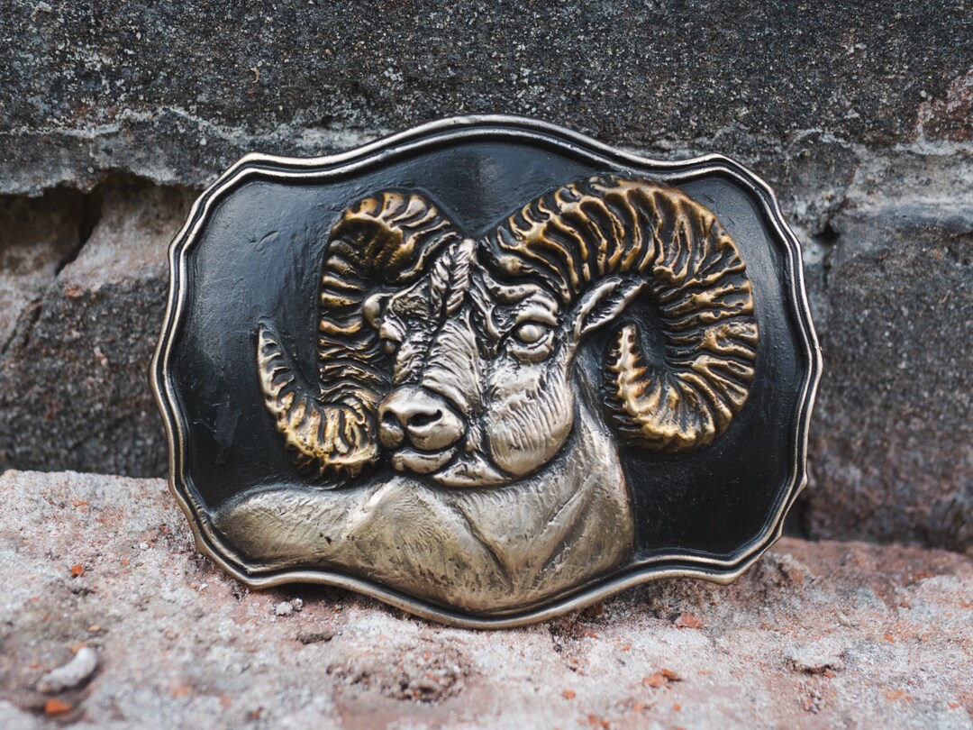 Ram Bust - Bronze Belt Buckle - Etsy