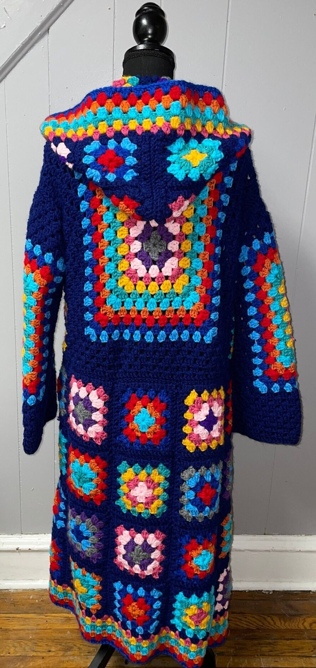 Blue Granny Square Duster - Etsy