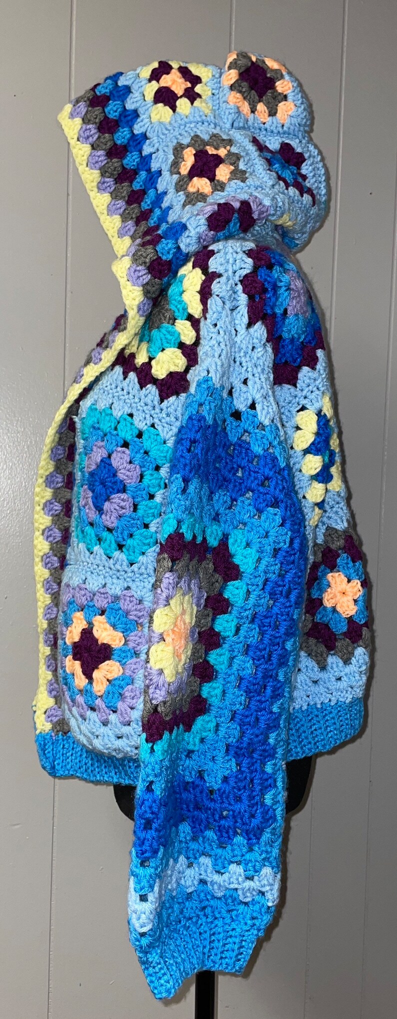 Granny Square Sweater ( Waist Length) - Etsy