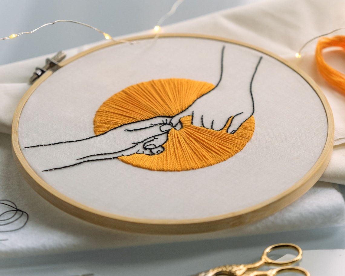 Hope Embroidery Pattern PDF Digital Download Modern Hoop | Etsy