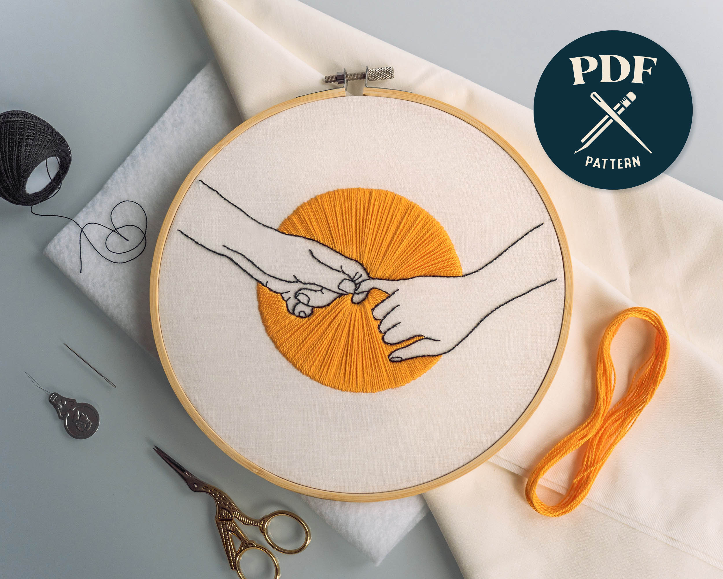 Hope Embroidery Pattern PDF Digital Download Modern Hoop - Etsy Denmark
