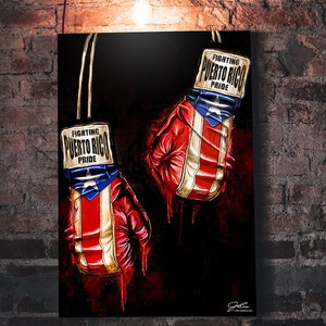Puerto Rico Boxing, MMA Wall Art - Gym Art - Etsy