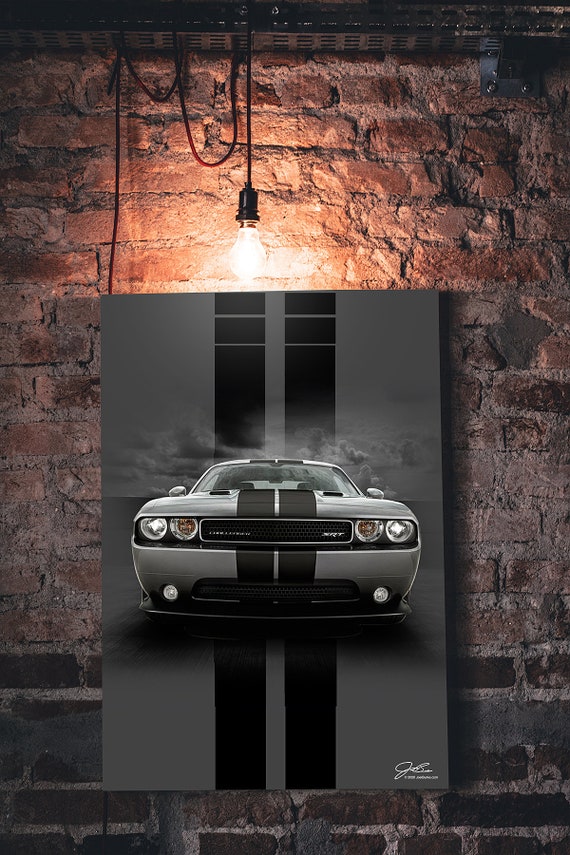 Challenger Art Challenger Painting Challenger Racing Stripes - Etsy