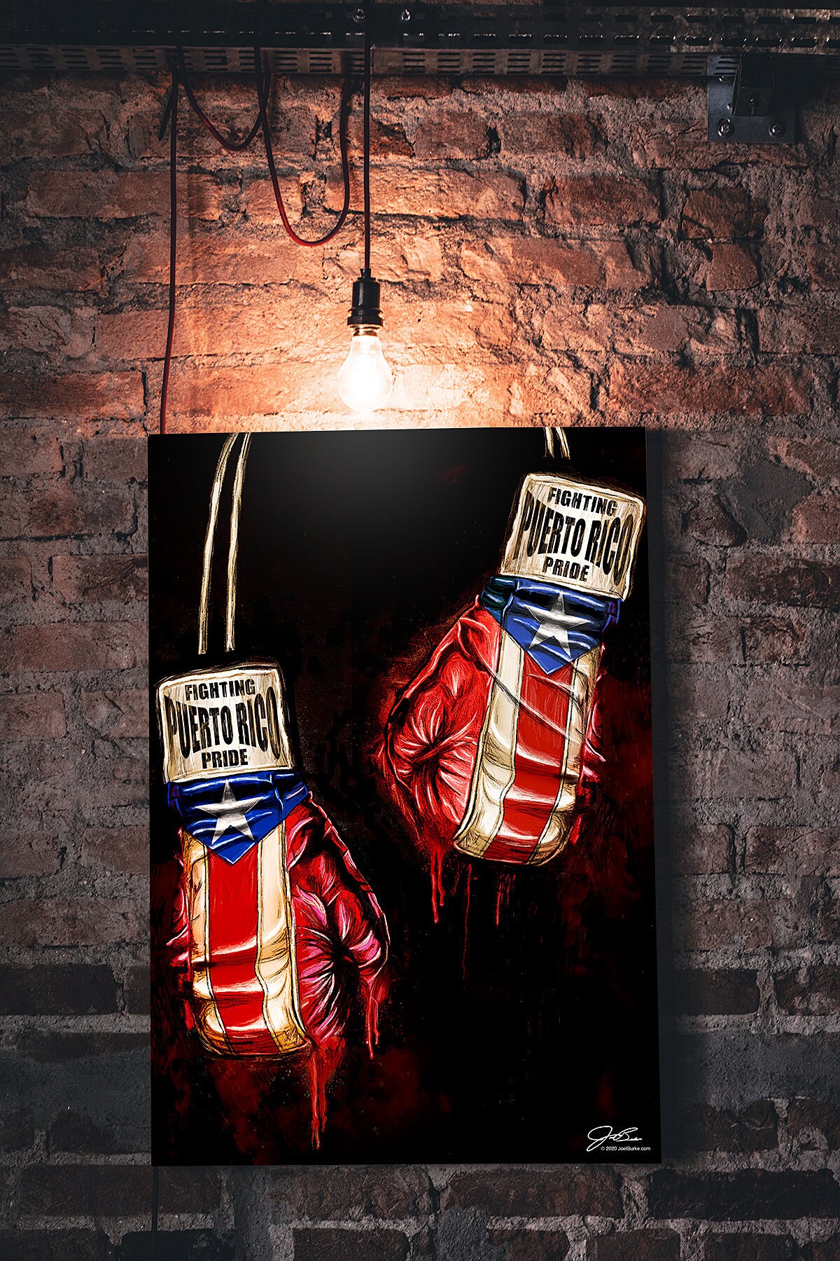 Puerto Rico Boxing MMA Wall Art Gym Art - Etsy