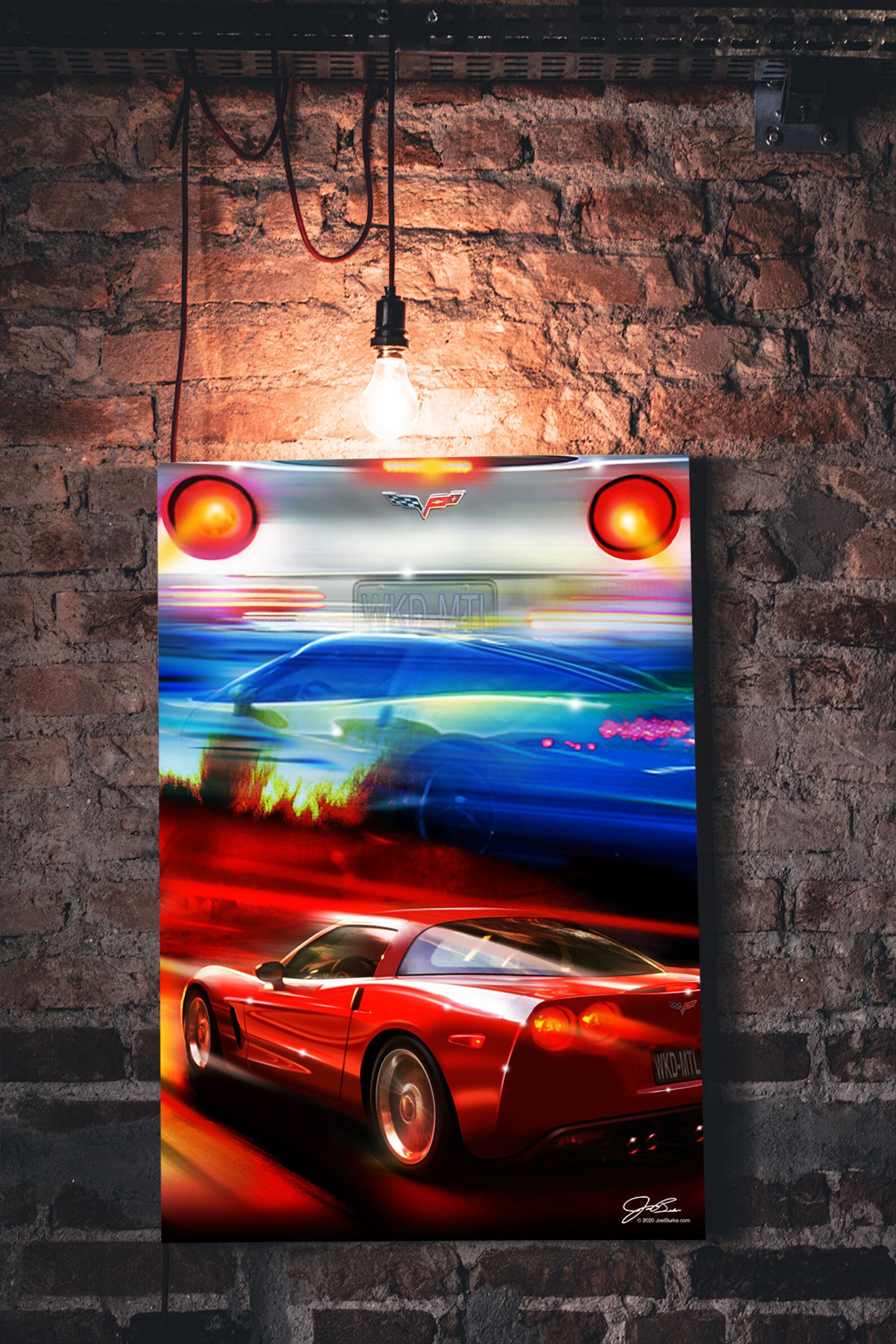 Corvette C6 Art, Corvette Painting, C6 Corvette Best Weekends Garage ...