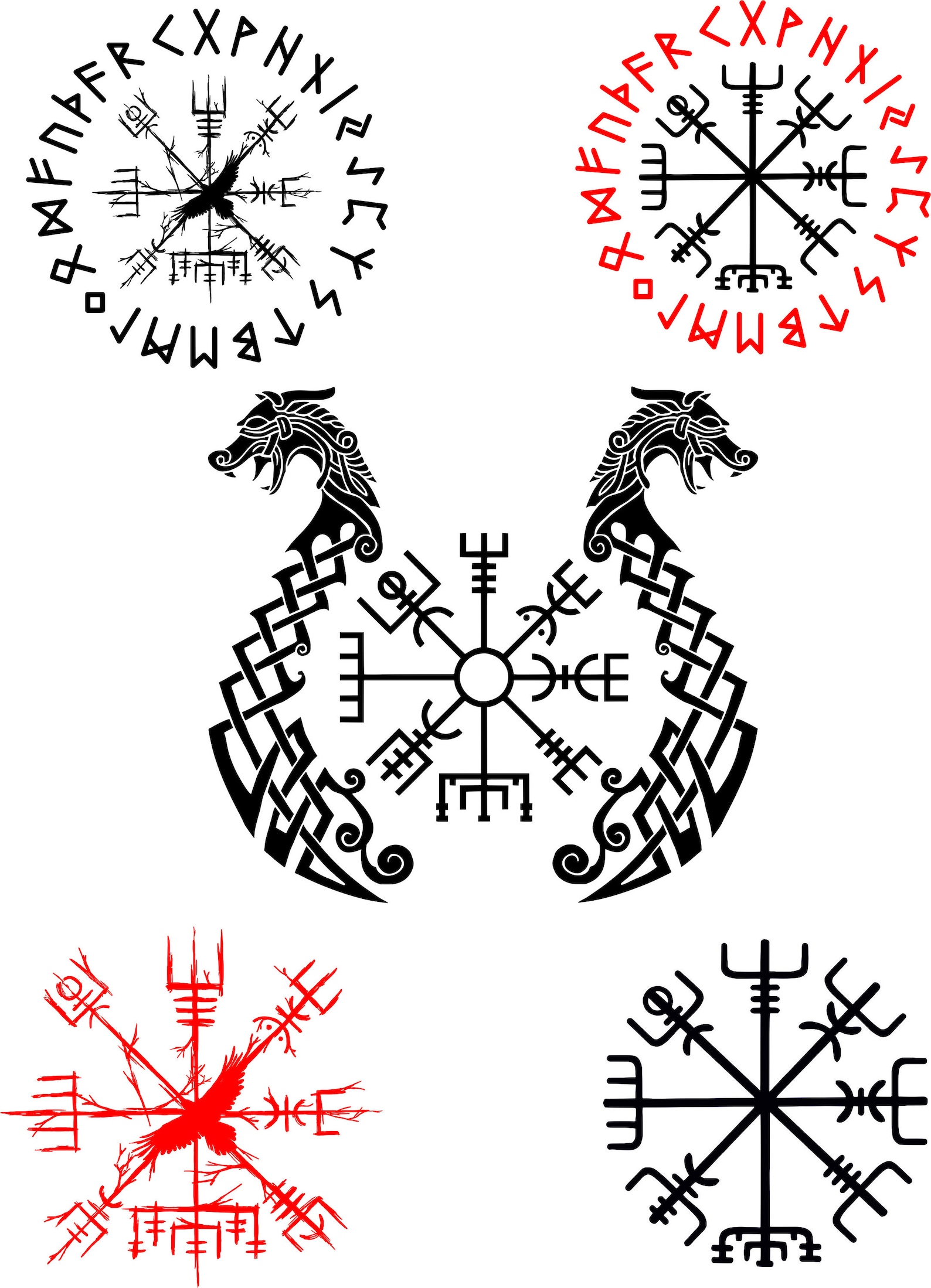Vegvisir svg Helm of Awe SVG Viking Compass svg Viking | Etsy