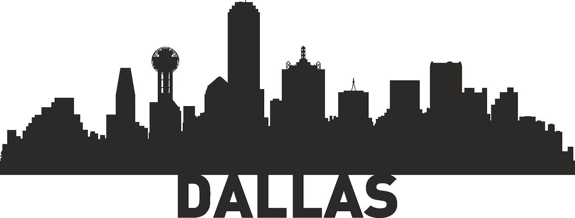 Dallas Skyline SVG Dallas SVG Dallas PNG Dallas Texas | Etsy