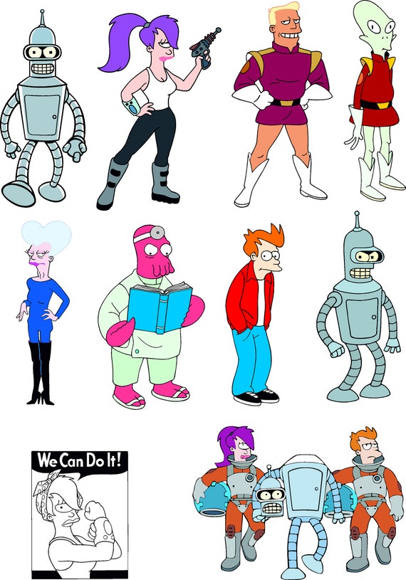 Futurama svg Bender svg Fry svg Futurama bundle svg | Etsy