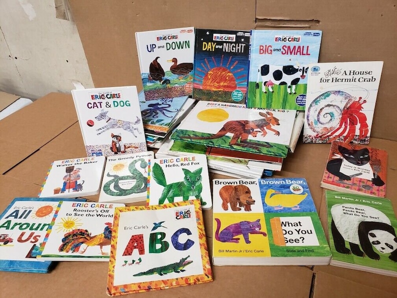 Lot of 5 Eric Carle Picture/board Books for Childrens Kid | Etsy