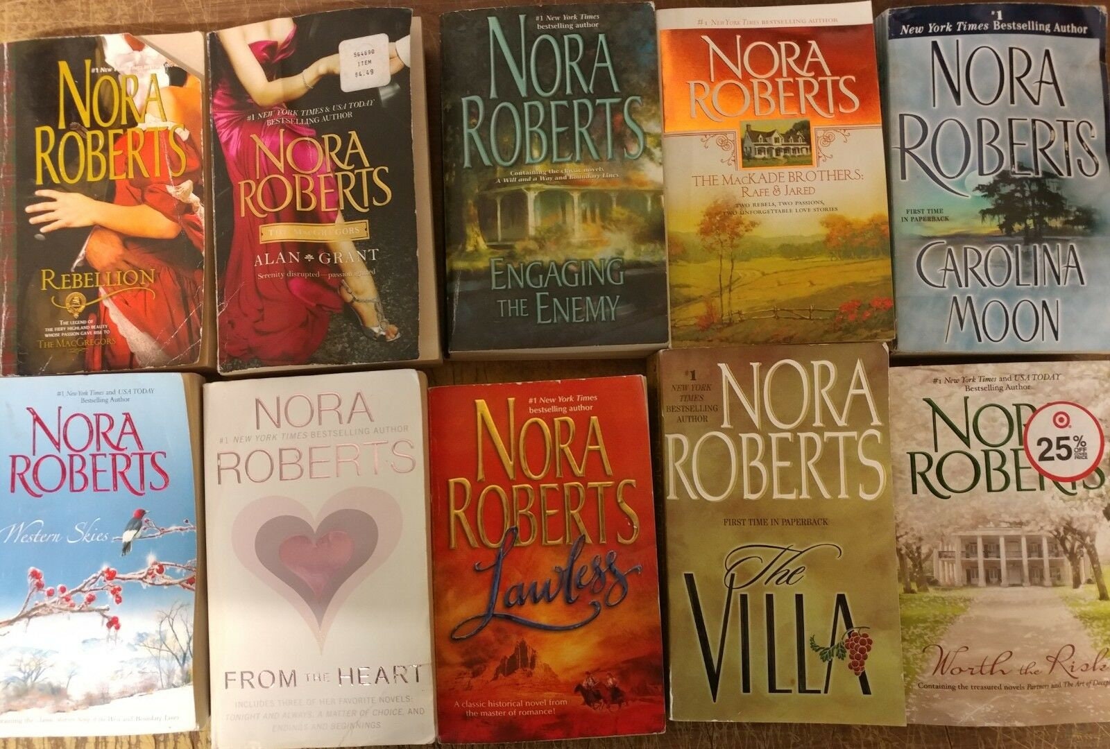 Lot of 10 Nora Roberts Romance Set Paperback random Books - Etsy