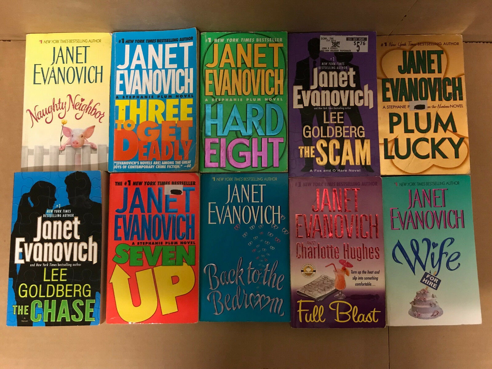Lot of 10 Janet Evanovich Stephanie Plum Barnaby Hawkins Books - Etsy