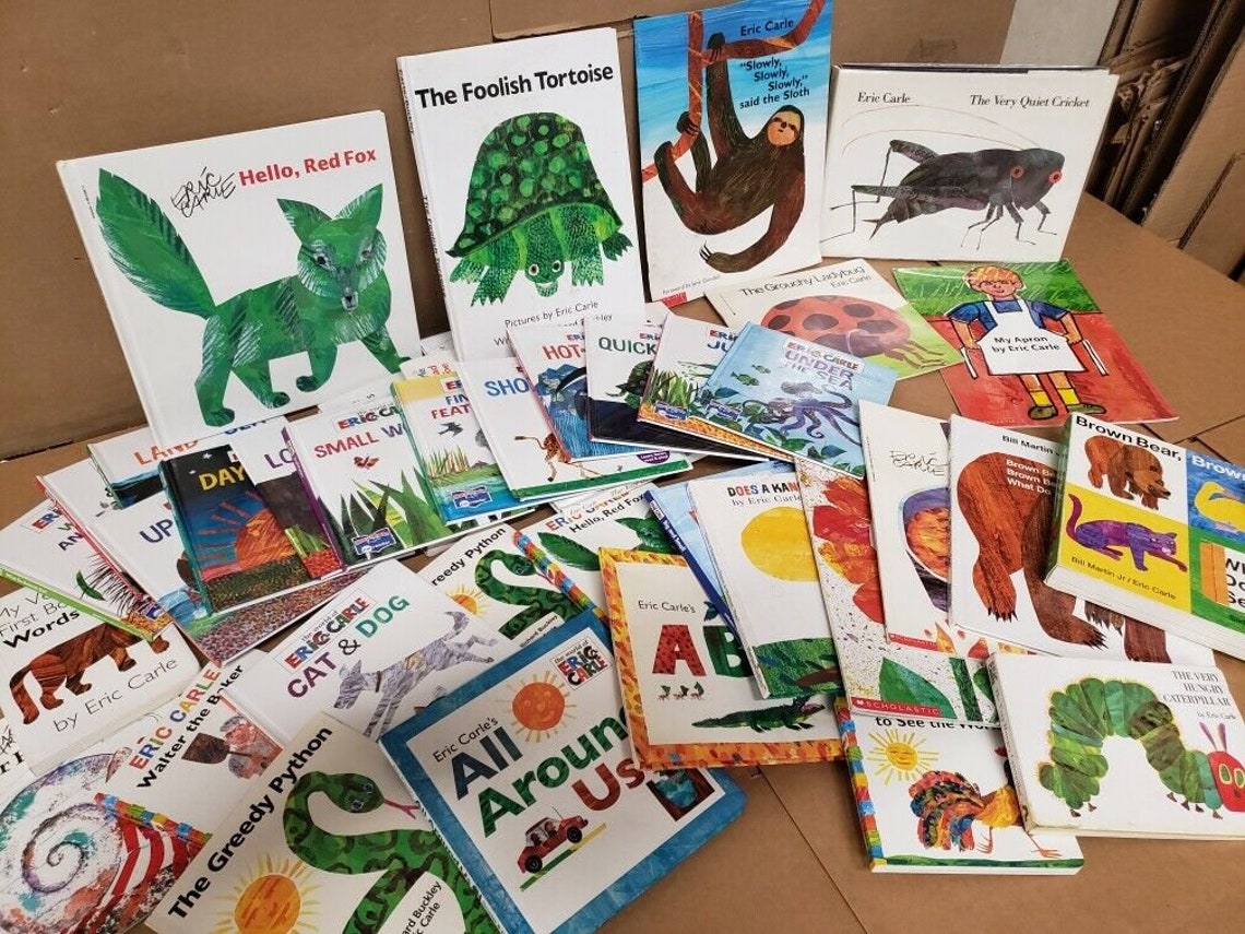 Lot Of 5 Eric Carle Picture/Board Books For Childrens Kid | Etsy
