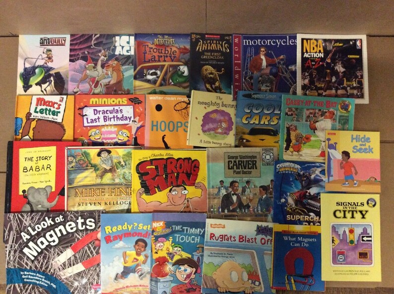 Lot of 20 Kids Books for Boys Learn to Read Picture Children - Etsy