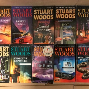 Lot of 10 Stuart Woods Book Detective Stone Barrington Paperback Pbs Randommix - Etsy