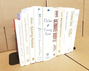 Lot Vintage White Books. BOOK STACK White Book Bundle. - Etsy