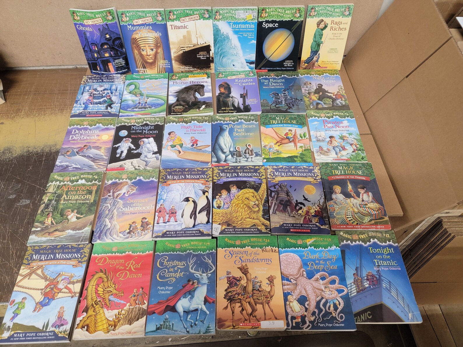 Lot of 5 Magic Tree House Books by Mary Osborne Child Kids Chapter Mix ...