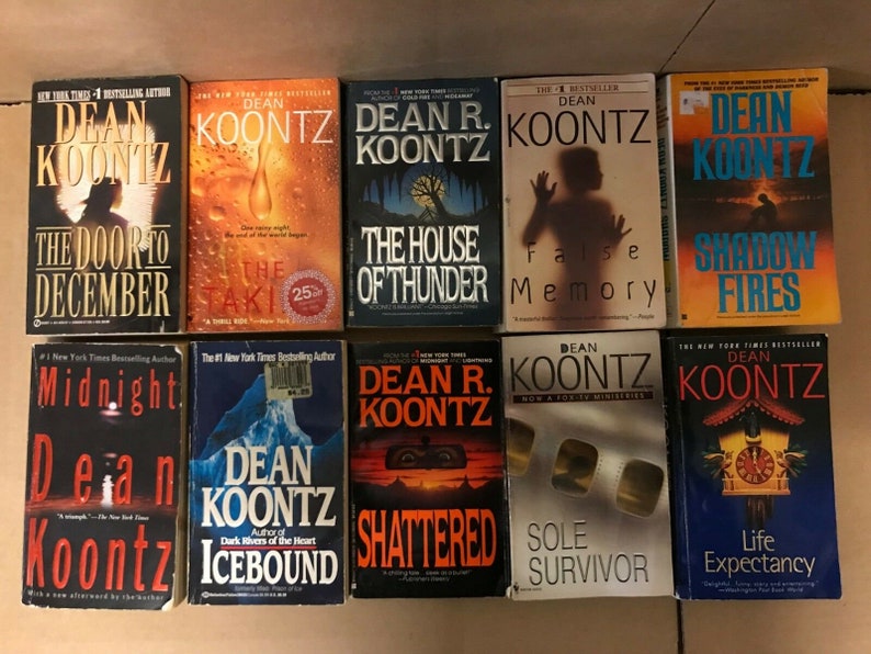 Lot of 10 Dean Koontz Odd Thomas Moonlight Frankenstein | Etsy