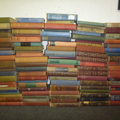 Lot of 10 Vintage Old Rare Antique Hardcover Books Mixed - Etsy