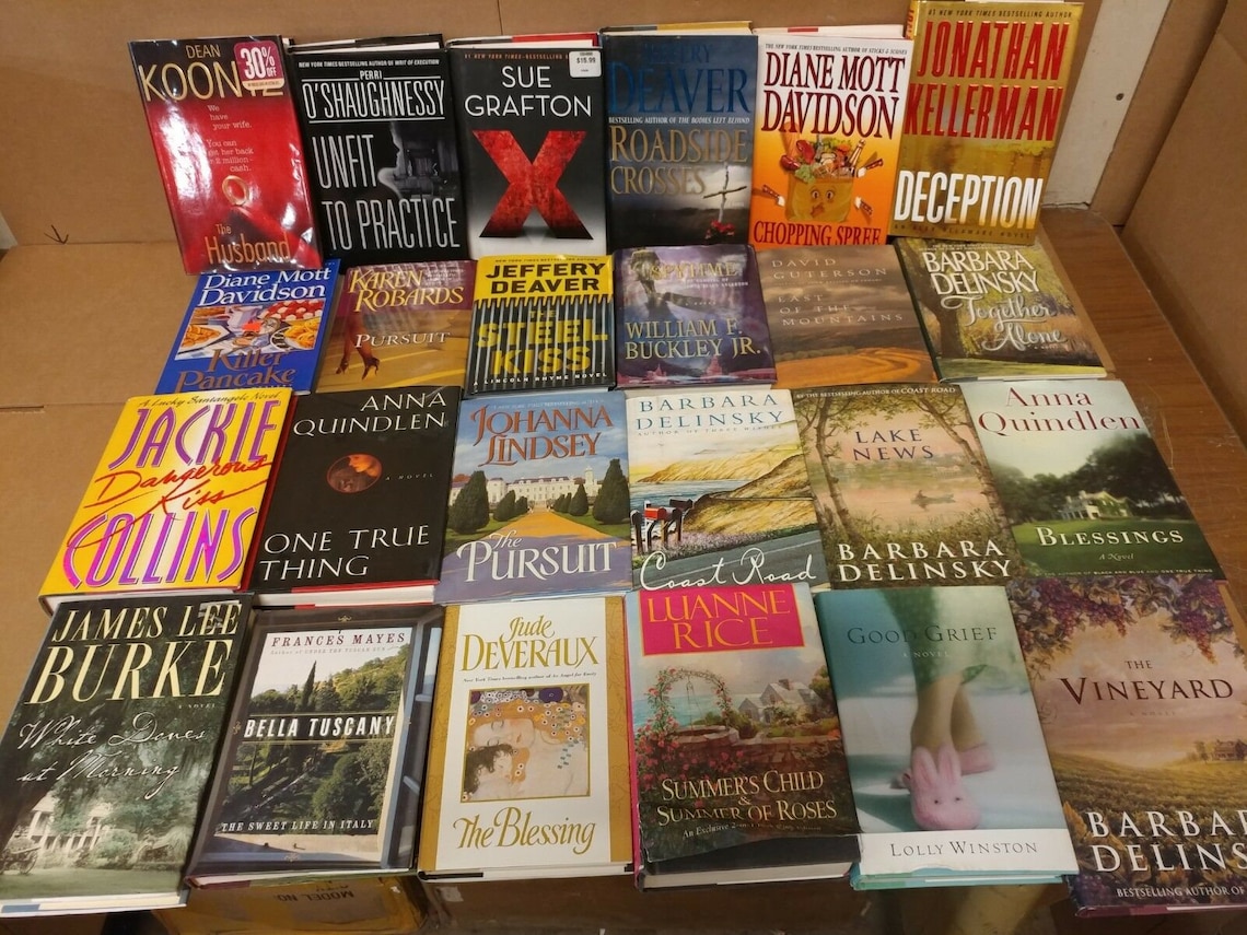 Lot of 10-lbs Hardcover Action Mystery Romance Thriller - Etsy