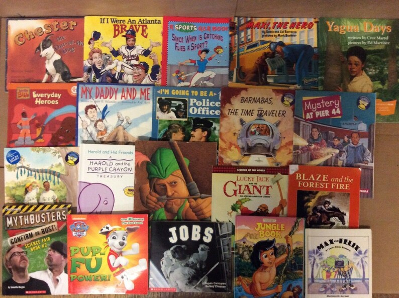 Lot of 20 Kids Books for Boys Learn to Read Picture Children - Etsy